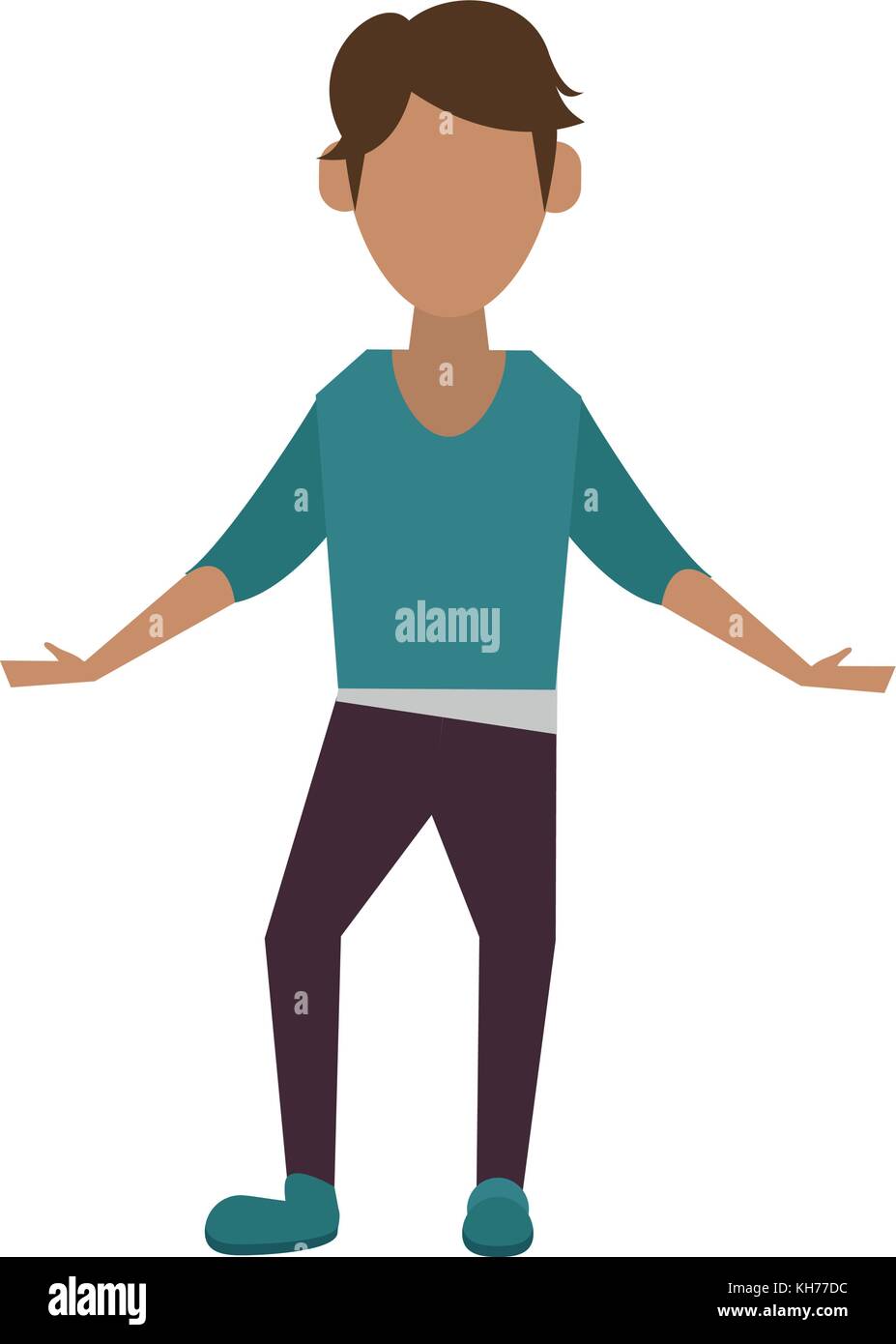 Young man posing Stock Vector Image & Art - Alamy