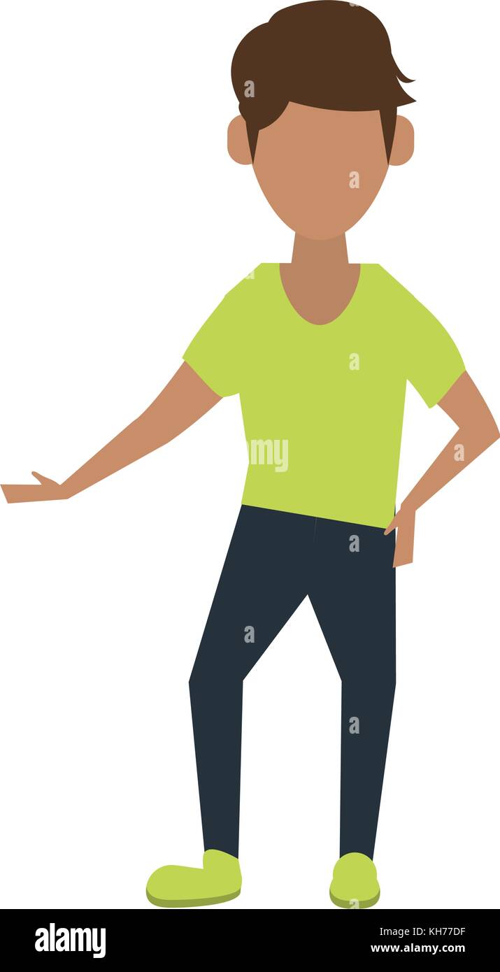 Young man posing Stock Vector Image & Art - Alamy