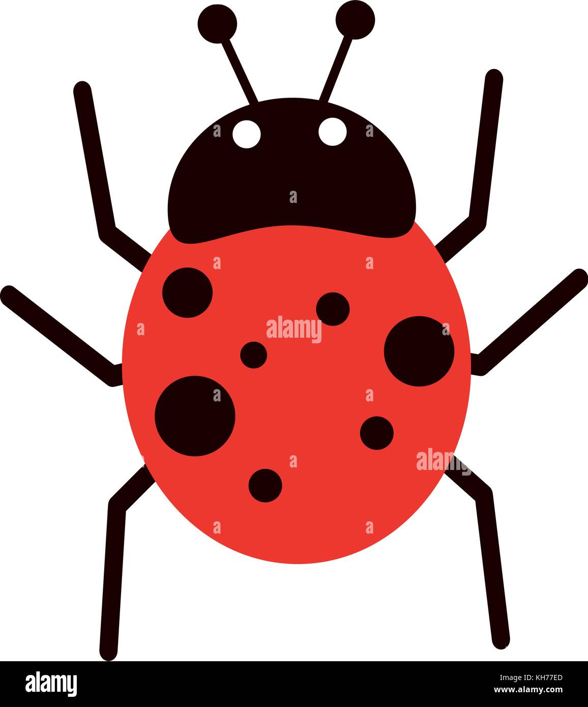 Cute ladybug cartoon Stock Vector Image & Art - Alamy