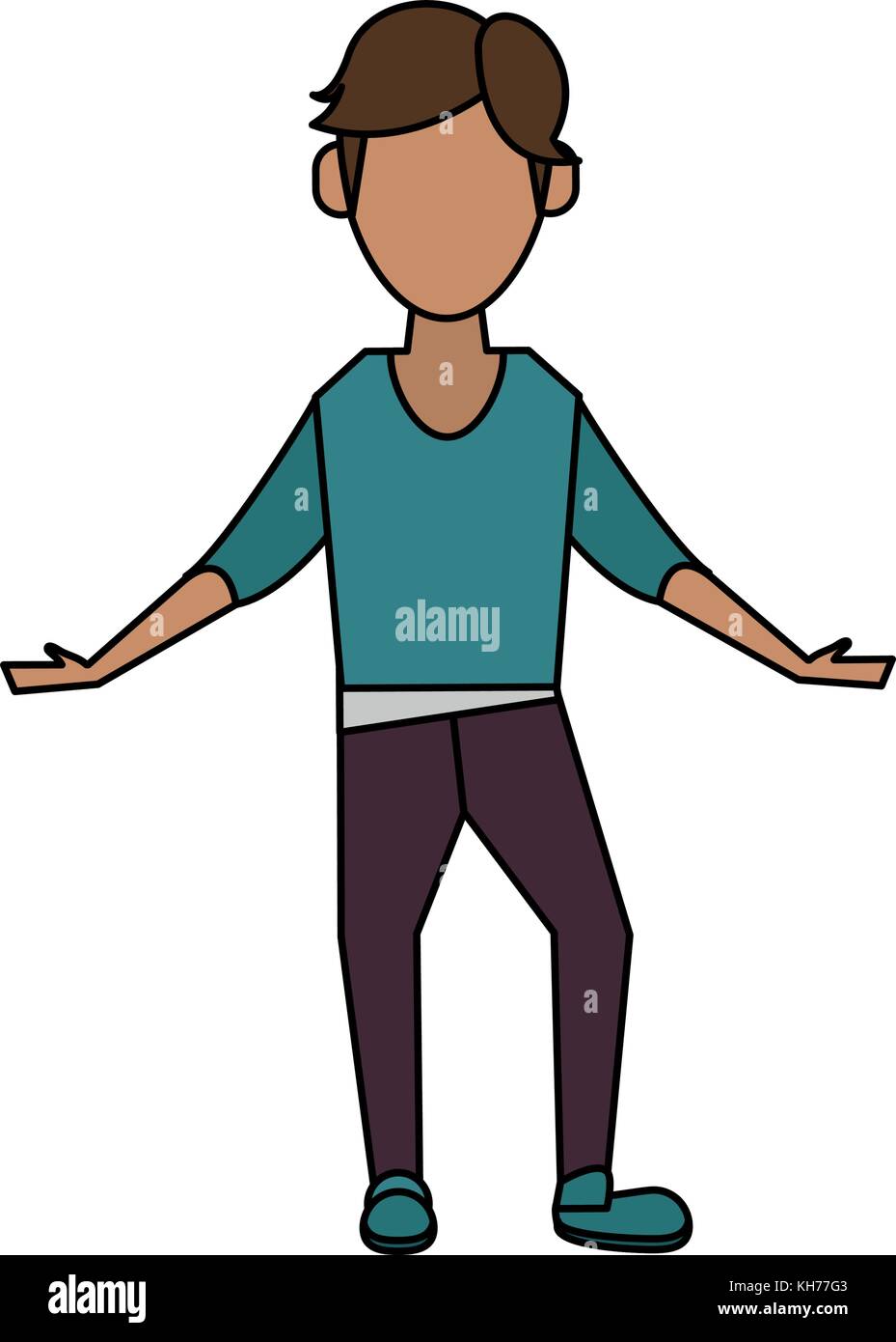 Young man posing Stock Vector Image & Art - Alamy