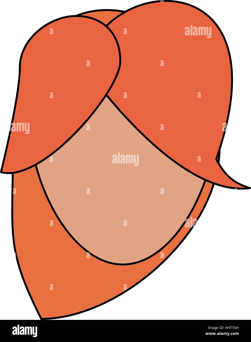 Woman faceless cartoon Stock Vector Image & Art - Alamy