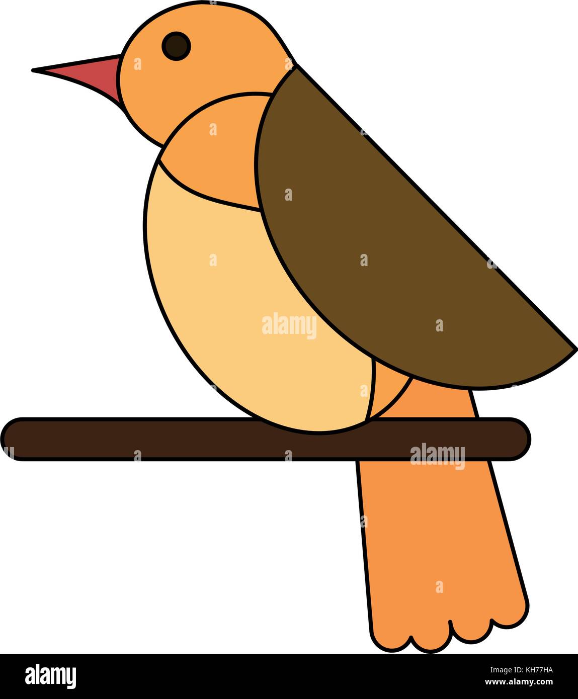 Cute bird cartoon Stock Vector Image & Art - Alamy