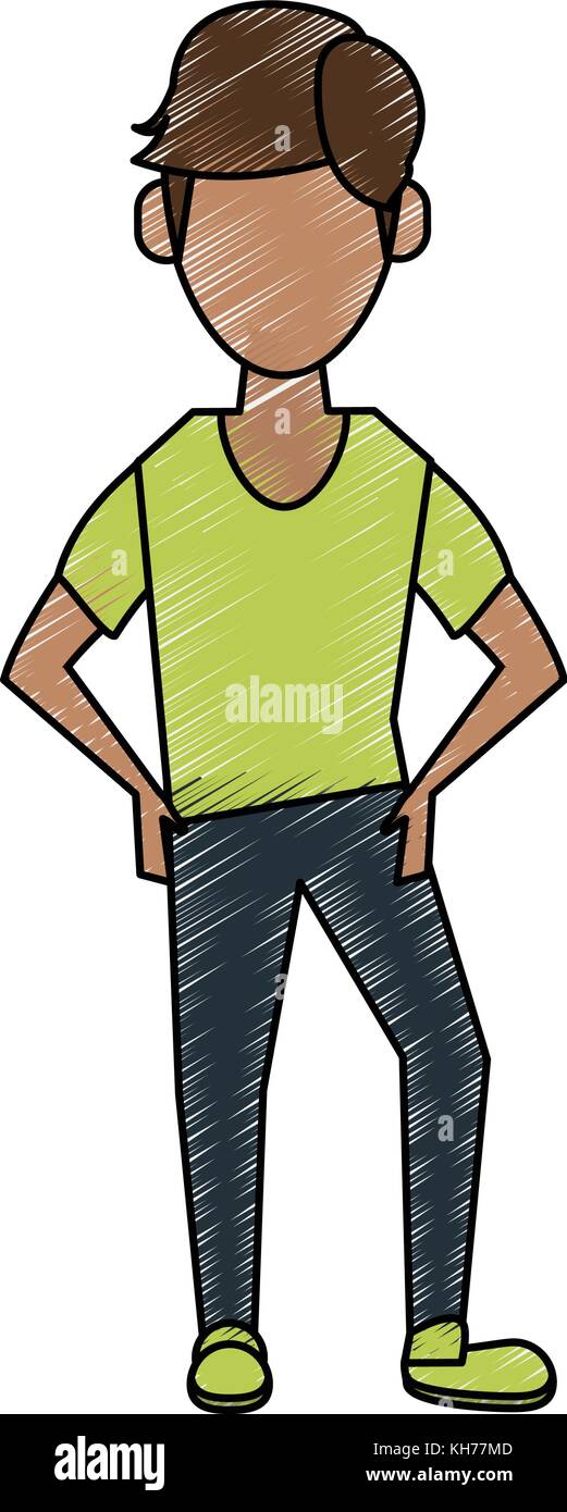 Young man posing Stock Vector Image & Art - Alamy