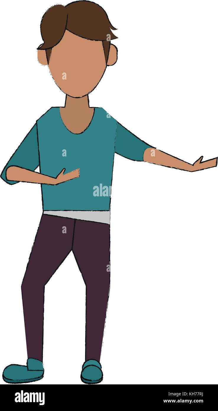 Young man posing Stock Vector Image & Art - Alamy