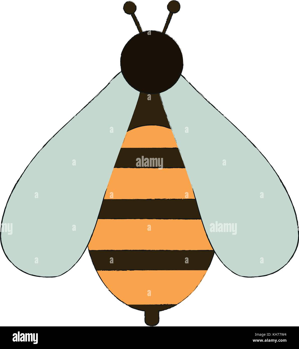 Cute bee symbol Stock Vector Image & Art - Alamy