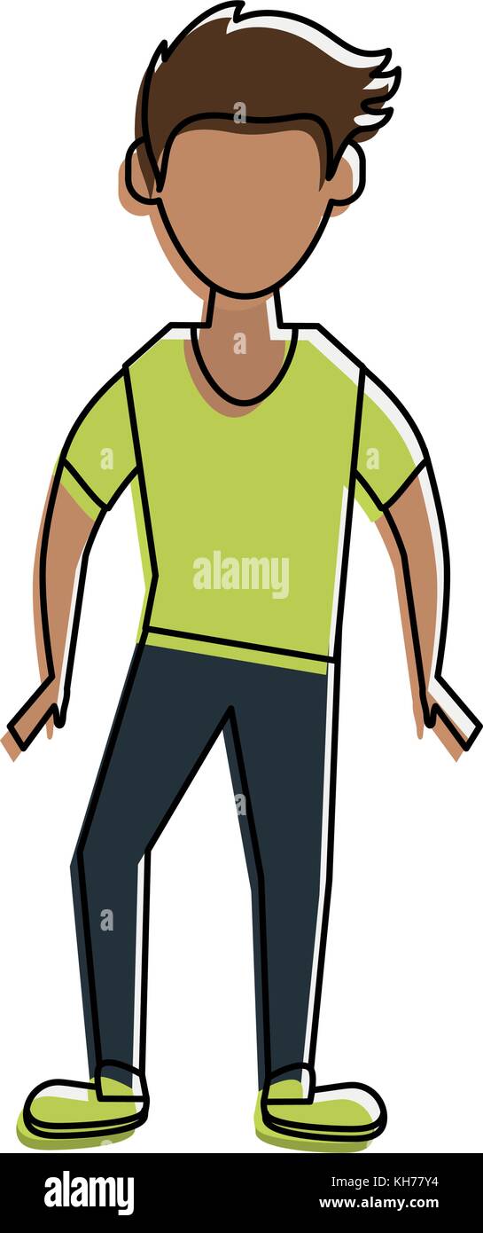 Young man posing Stock Vector Image & Art - Alamy