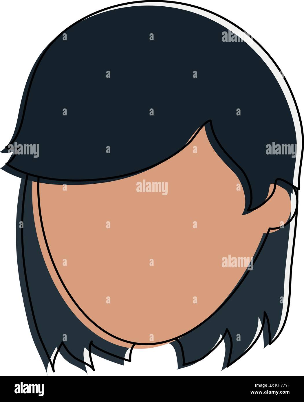 Woman faceless cartoon Stock Vector Image & Art - Alamy