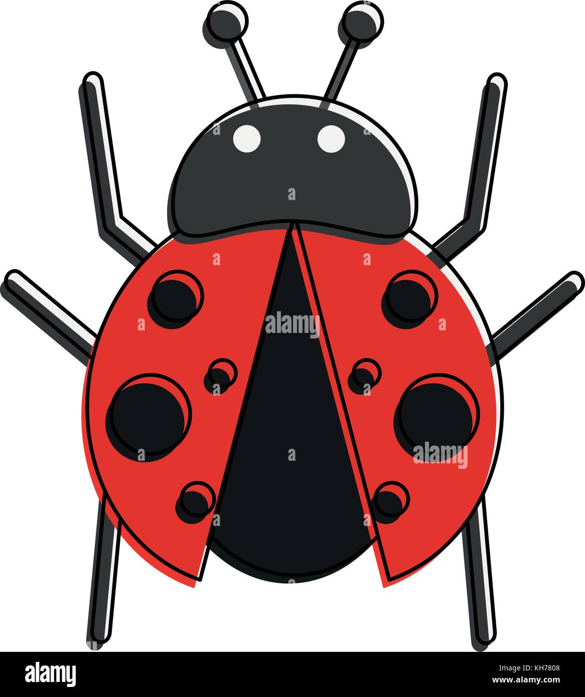 Cute ladybug cartoon Stock Vector Image & Art - Alamy