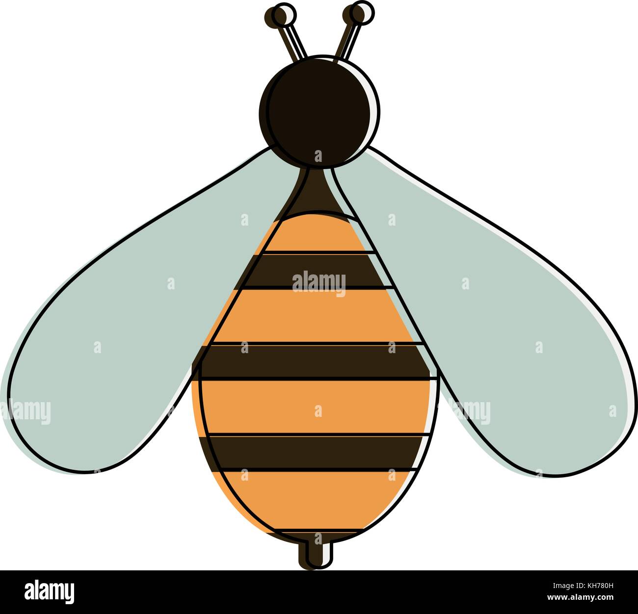 Cute bee symbol Stock Vector Image & Art - Alamy