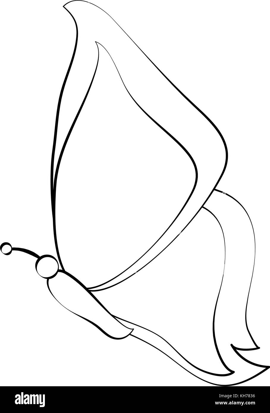 Beautiful buttefly isolated Stock Vector Image & Art - Alamy