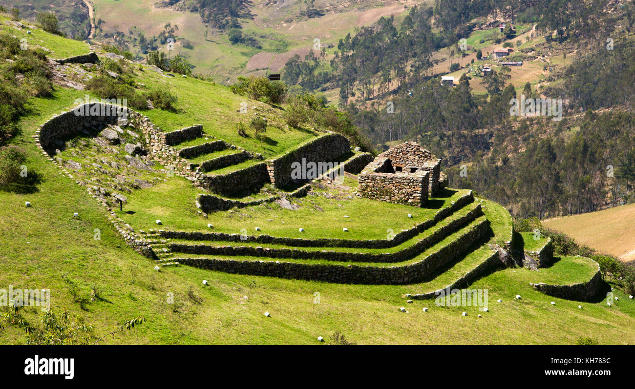 Inca ruin at Cojitambo in Ecuador Stock Photo - Alamy