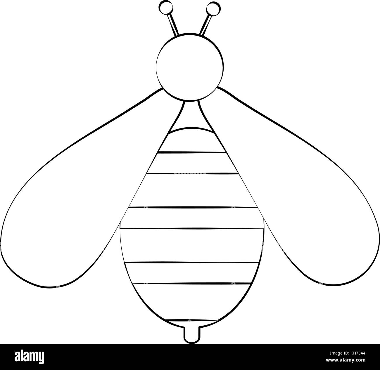 Cute bee symbol Stock Vector Image & Art - Alamy