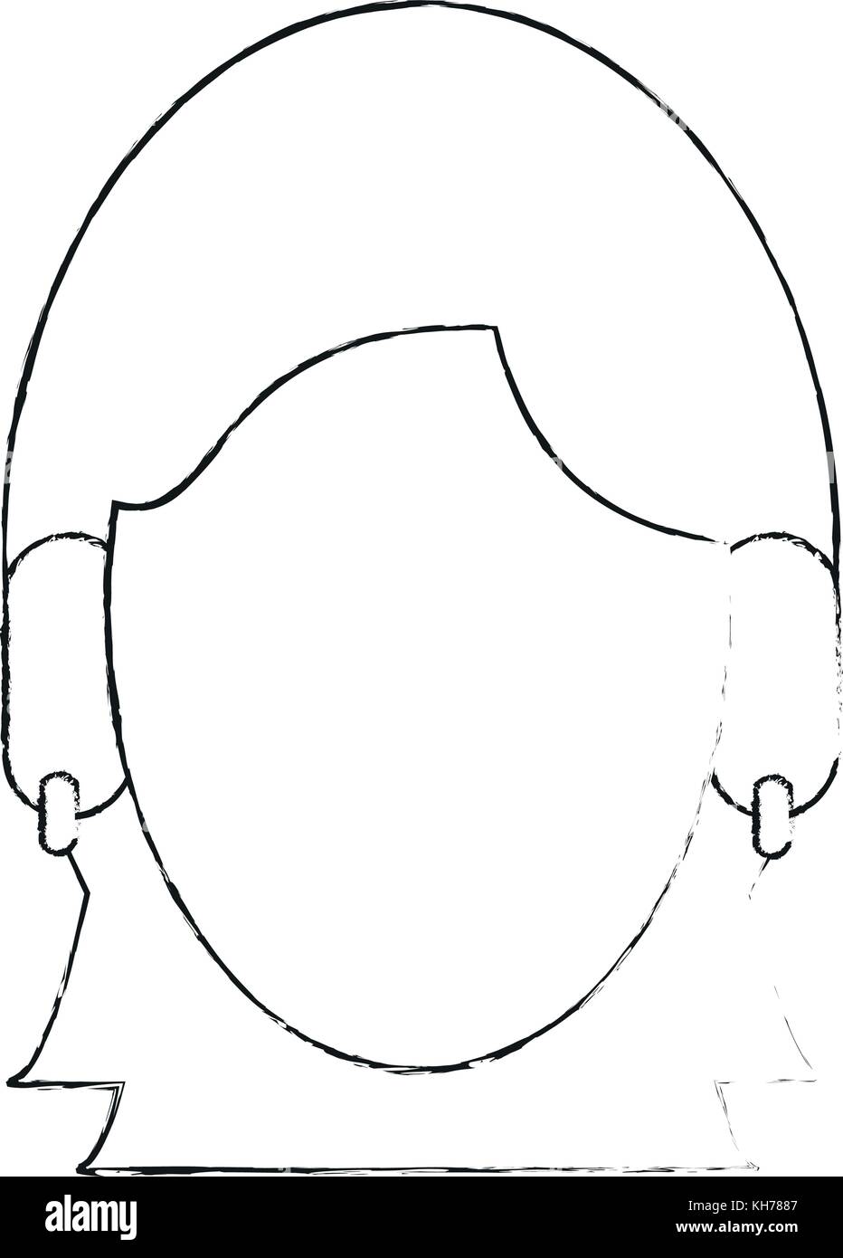 Woman faceless cartoon Stock Vector Image & Art - Alamy