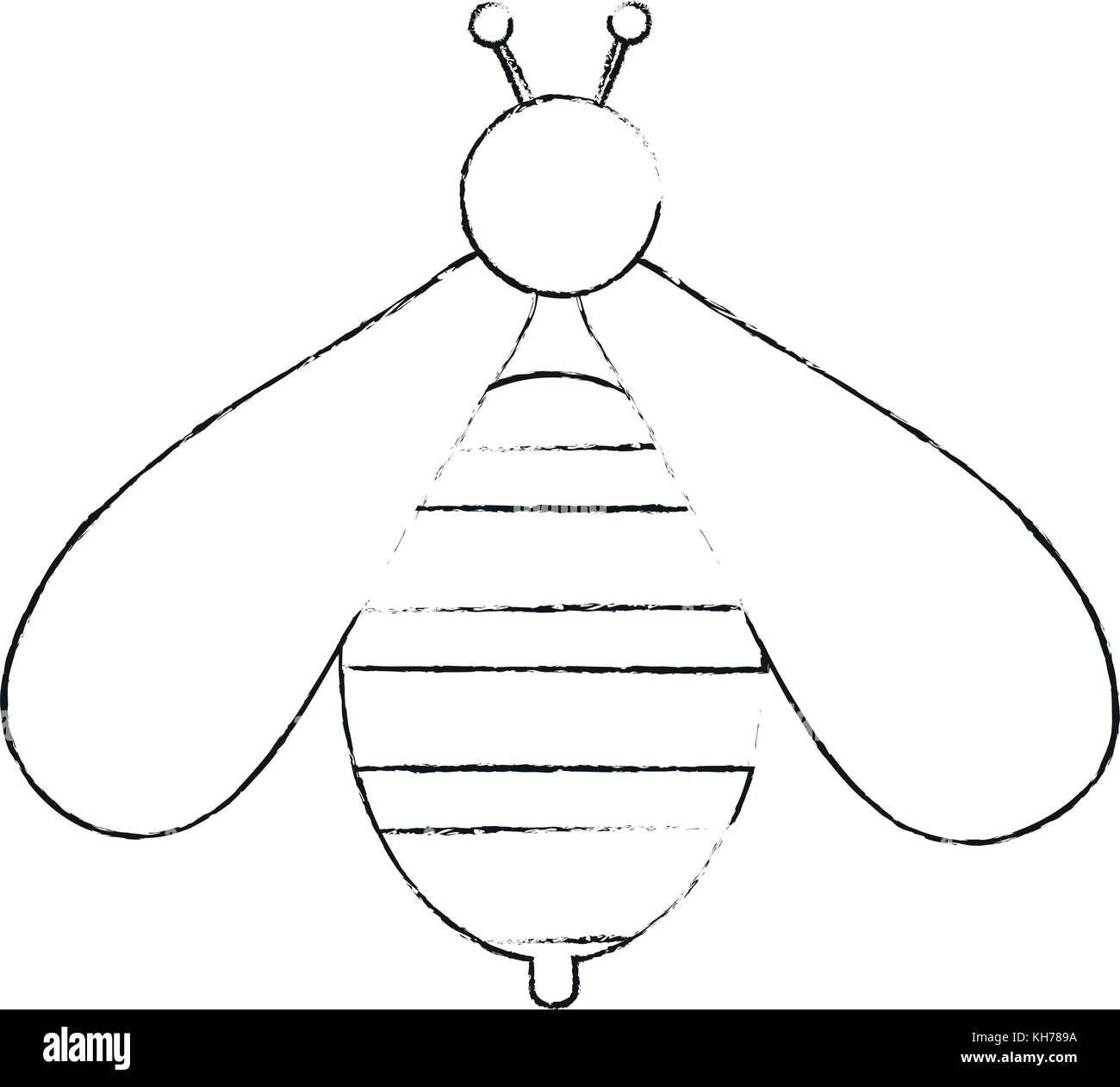 Cute bee symbol Stock Vector Image & Art - Alamy