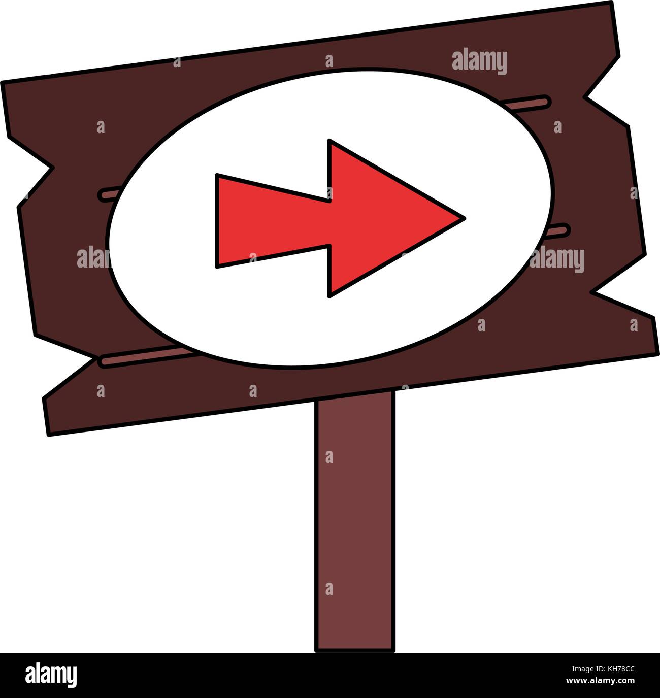 Wooden signpost game item Stock Vector Image & Art - Alamy