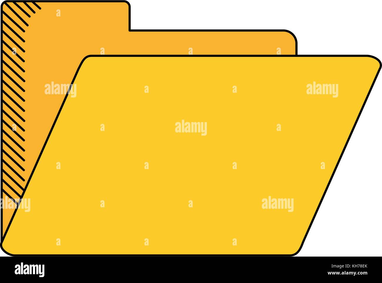 Folder document symbol Stock Vector Image & Art - Alamy