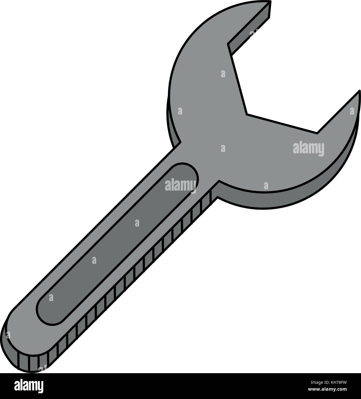 Wrench construction tool Stock Vector Image & Art - Alamy