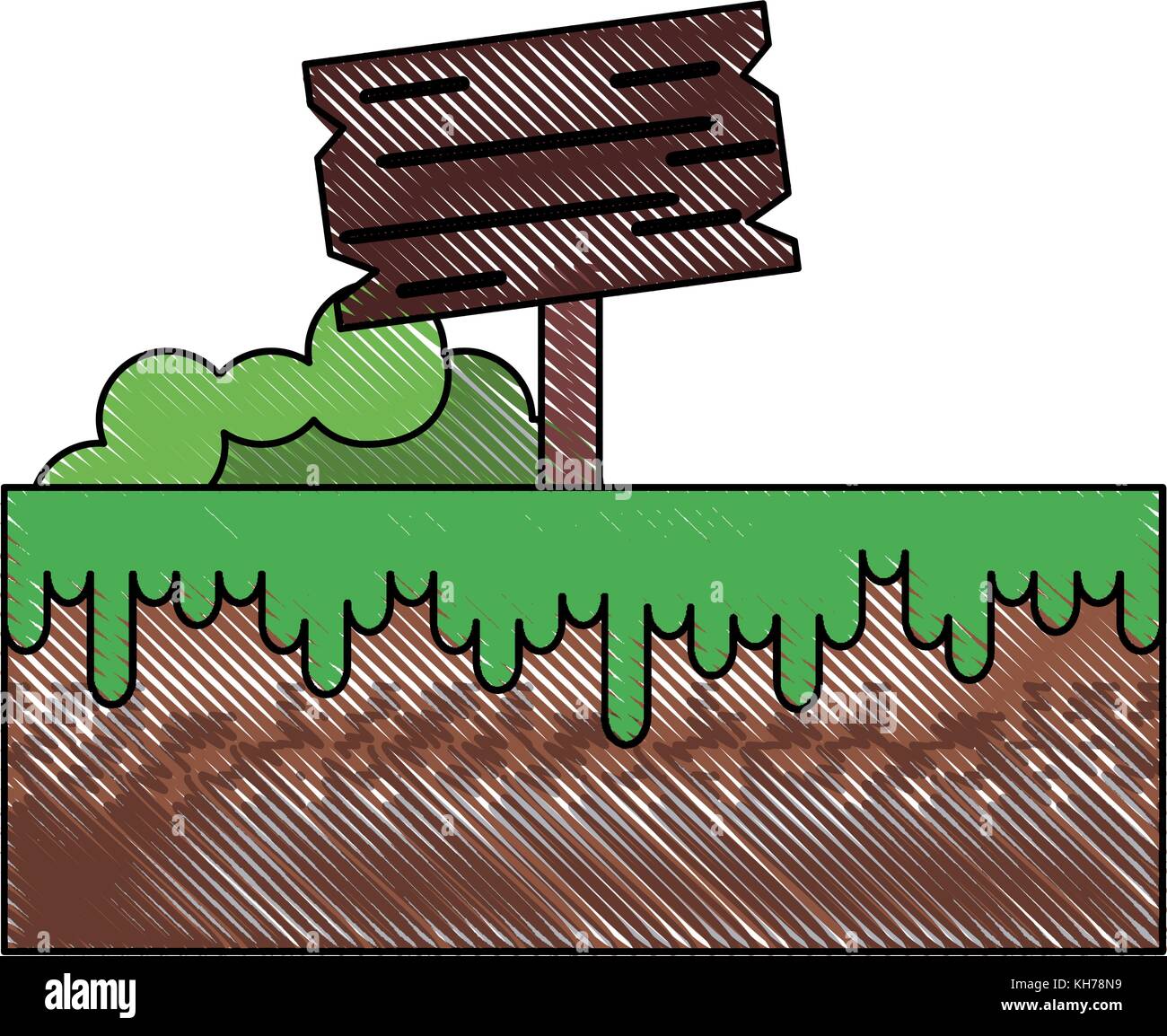 Wooden signpost game item Stock Vector Image & Art - Alamy