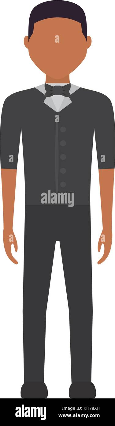 waiter man vector illustration Stock Vector Image & Art - Alamy