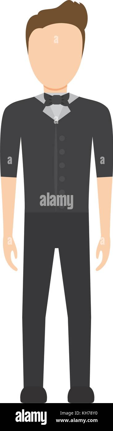 waiter man vector illustration Stock Vector Image & Art - Alamy