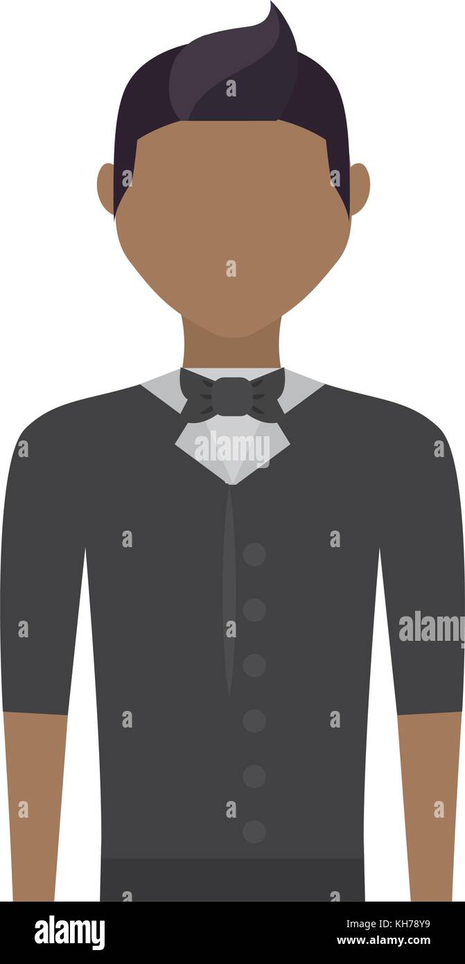 waiter man vector illustration Stock Vector Image & Art - Alamy