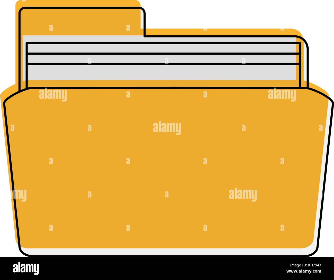 Folder document symbol Stock Vector Image & Art - Alamy