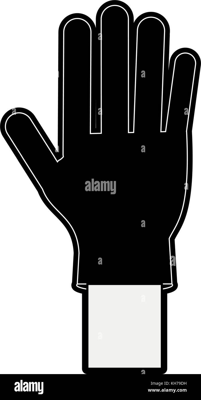 Hand nurse wearing rubber glove Stock Vector Images - Alamy