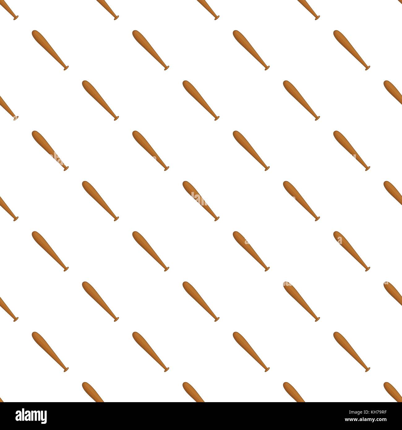 Wooden baseball bat pattern, cartoon style Stock Vector Image & Art - Alamy