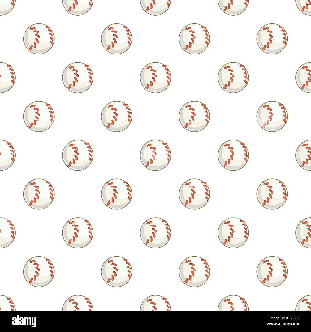 Baseball ball pattern, cartoon style Stock Vector Image & Art - Alamy
