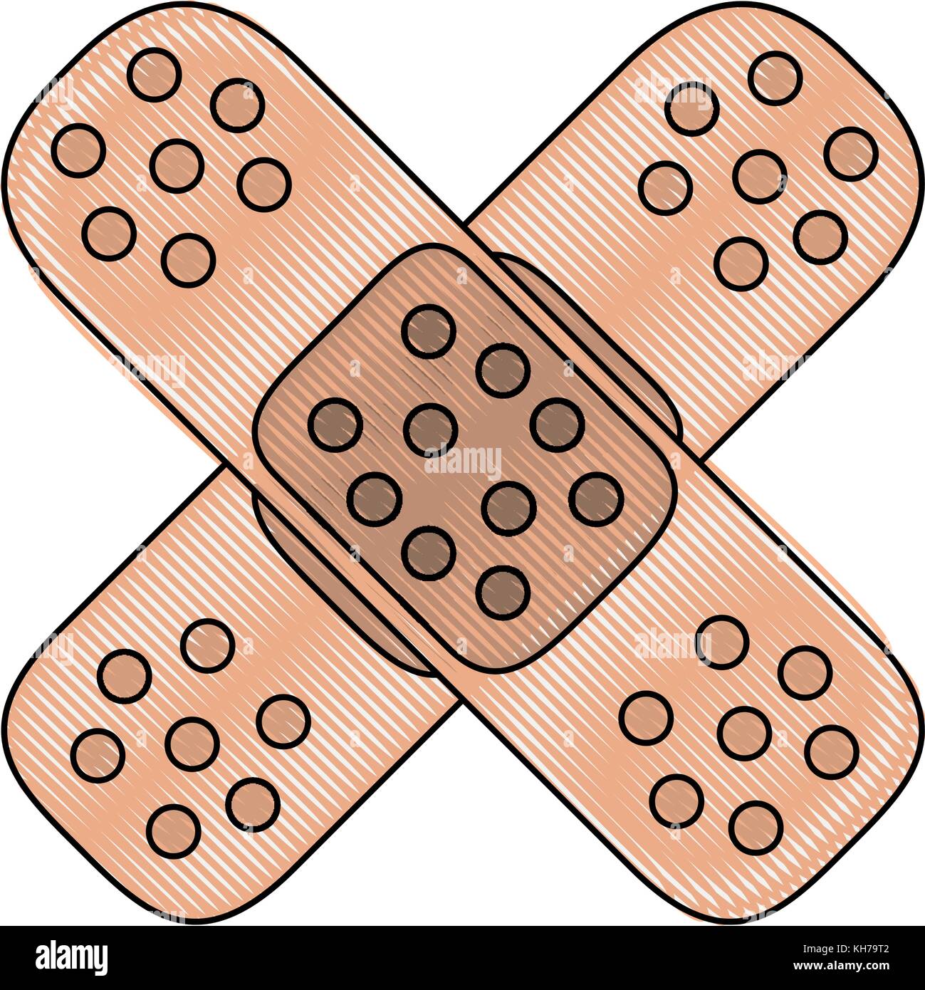 Bandage crossed symbol Stock Vector Image & Art - Alamy