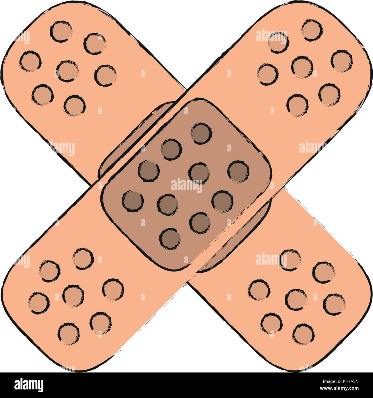 Bandage crossed symbol Stock Vector Image & Art - Alamy