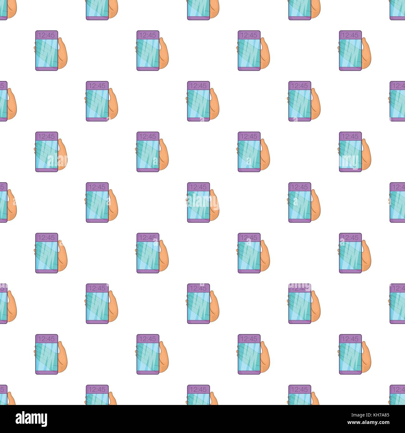 Futuristic transparent mobile smartphone pattern Stock Vector Image ...