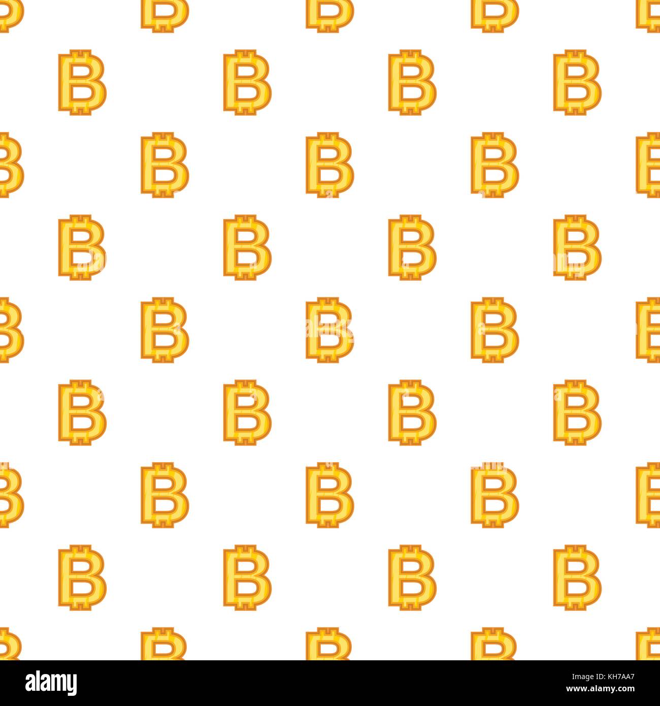 Bitcoin currency symbol pattern, cartoon style Stock Vector Image & Art ...