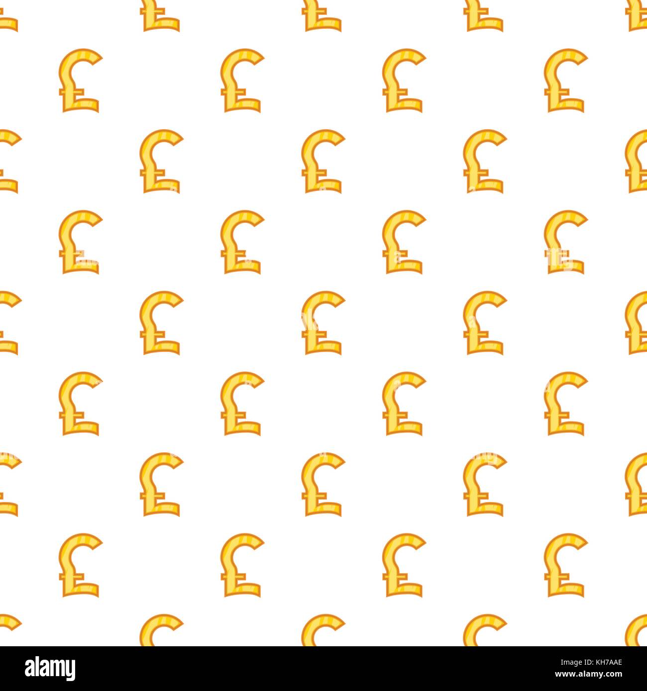 Pound currency symbol pattern, cartoon style Stock Vector Image & Art ...