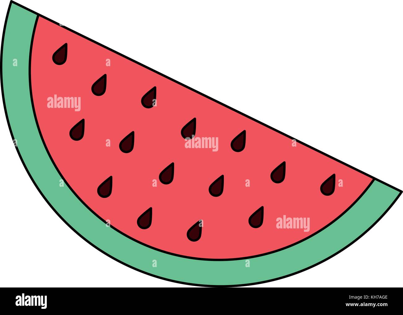 Delicious Watermelon fruit Stock Vector Image & Art - Alamy
