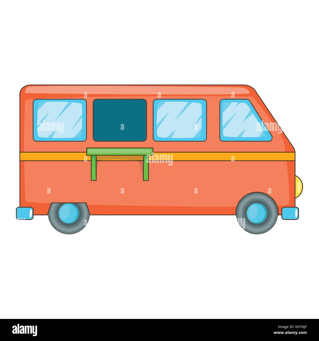 Van restaurant icon, cartoon style Stock Vector Image & Art - Alamy