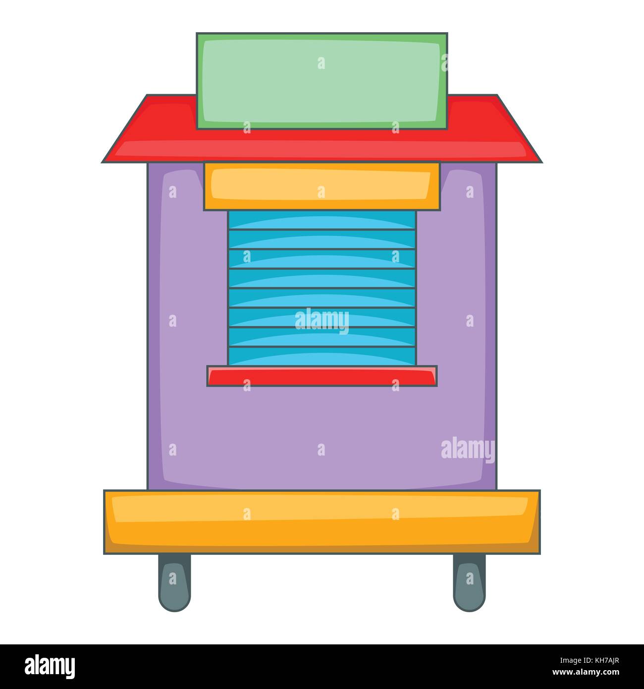 Fast food trailer icon, cartoon style Stock Vector Image & Art - Alamy