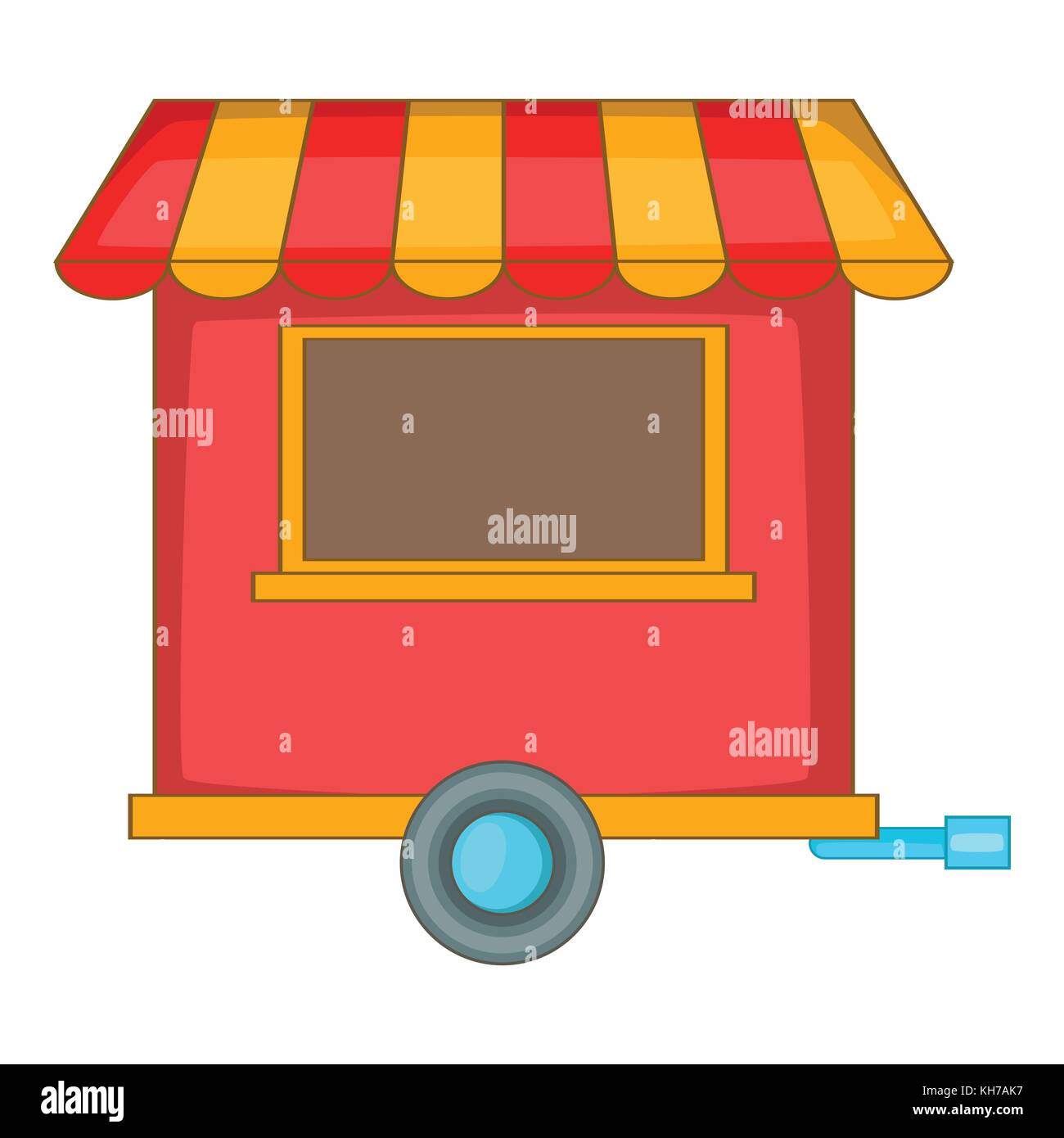 Street food trailer icon, cartoon style Stock Vector Image & Art - Alamy
