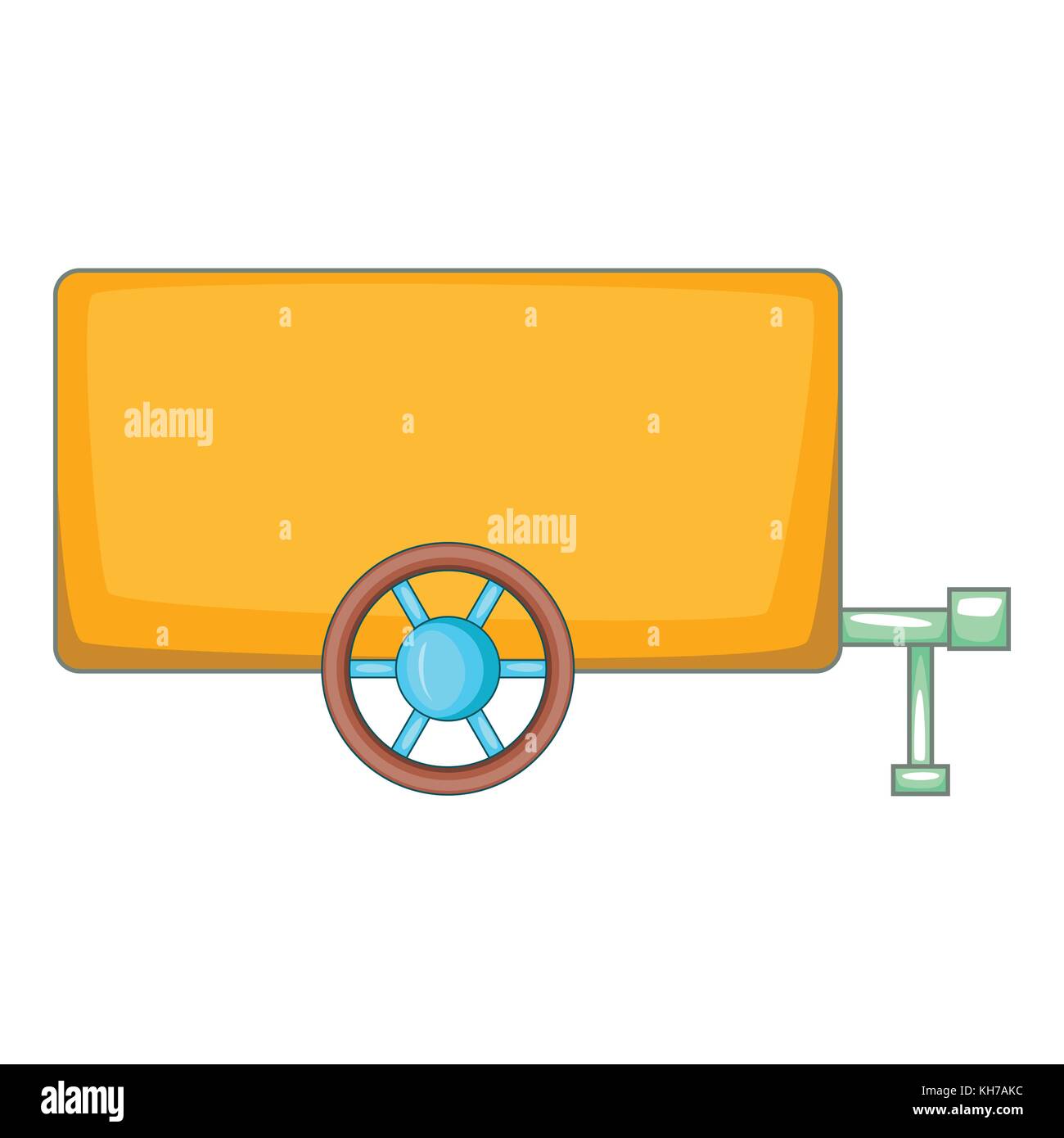 Vehicle car trailer icon, cartoon style Stock Vector Image & Art - Alamy