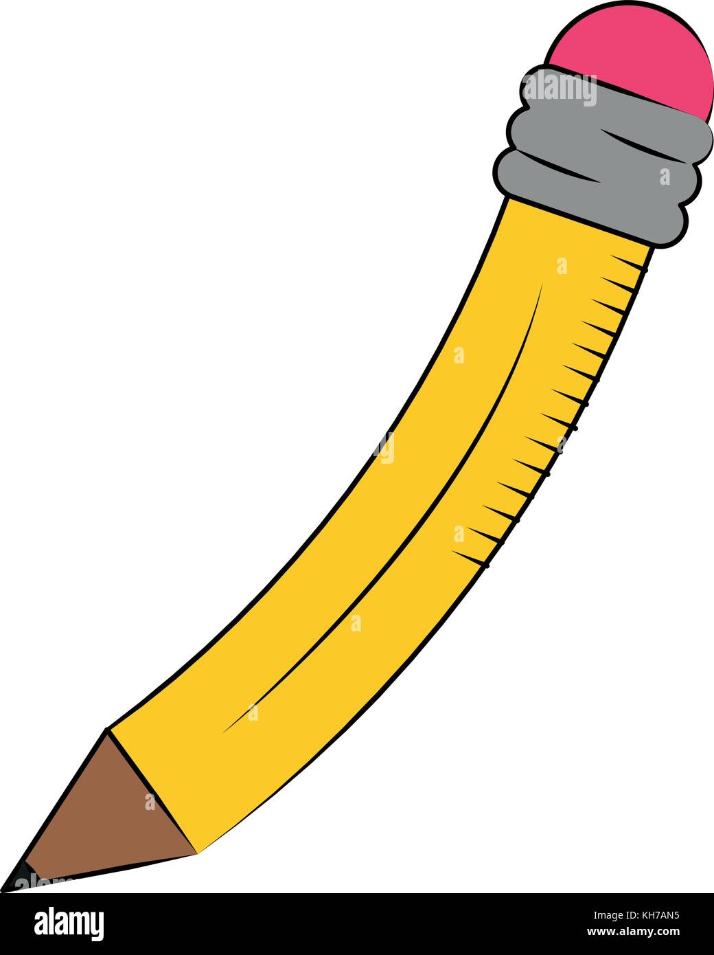 Wooden pencil symbol Stock Vector Image & Art - Alamy