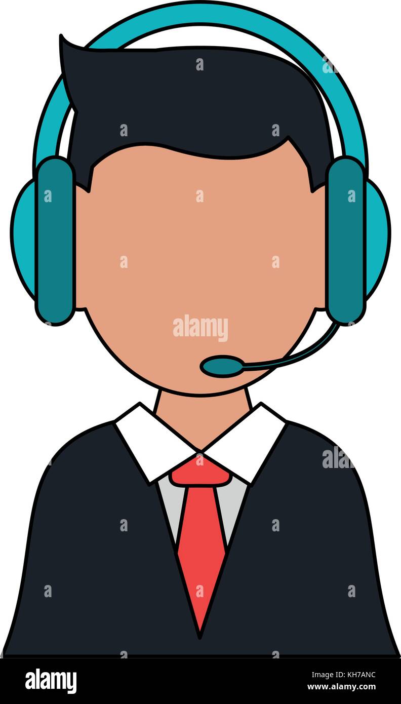 man call center Stock Vector Image & Art - Alamy