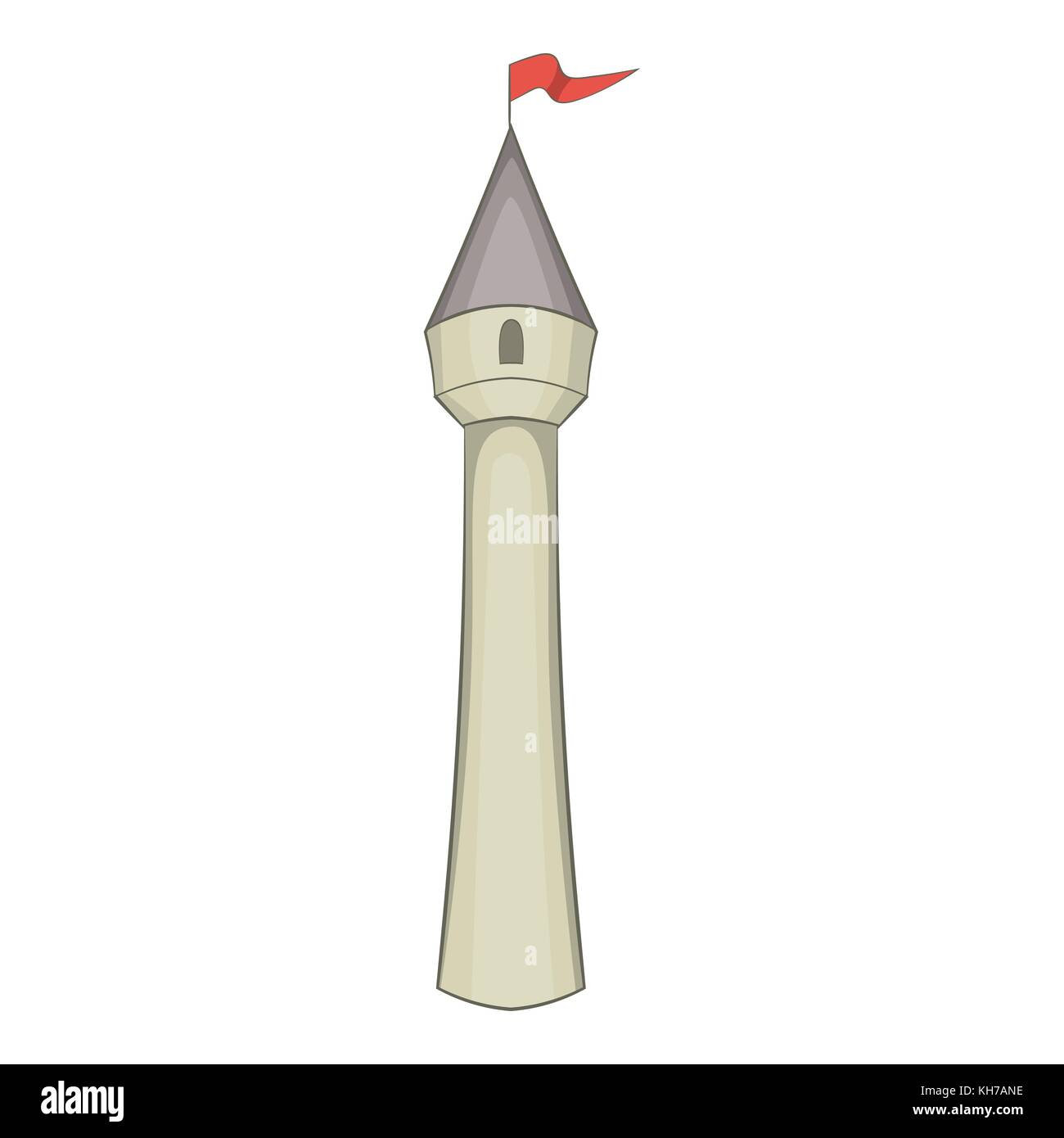 Castle tower icon, cartoon style Stock Vector Image & Art - Alamy