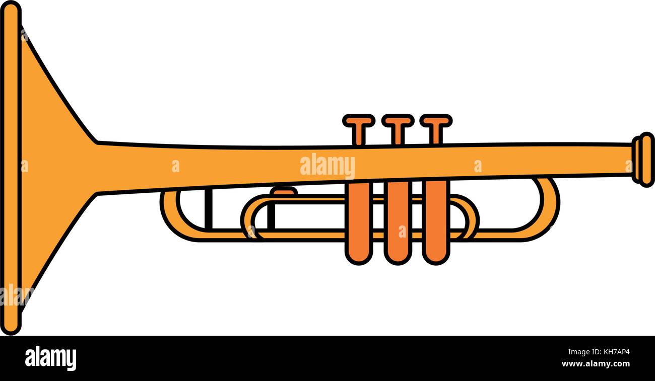 Trumpet music instrument Stock Vector Image & Art - Alamy
