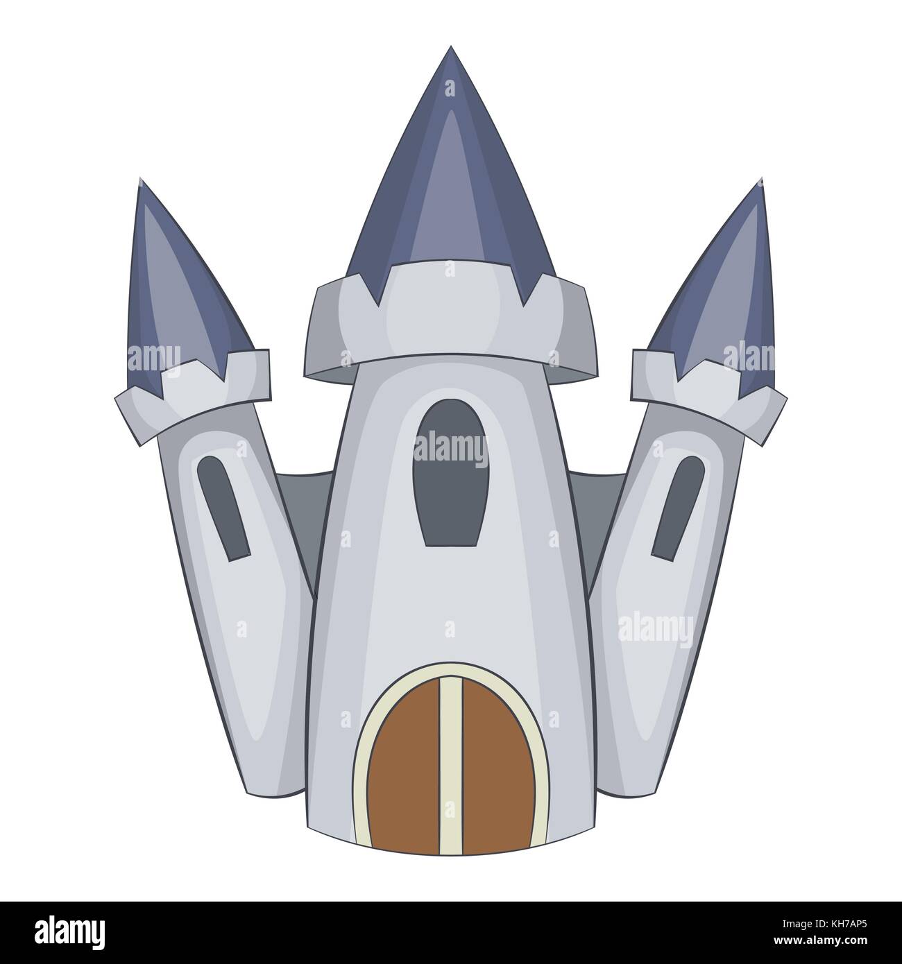 Cute castle icon, cartoon style Stock Vector Image & Art - Alamy