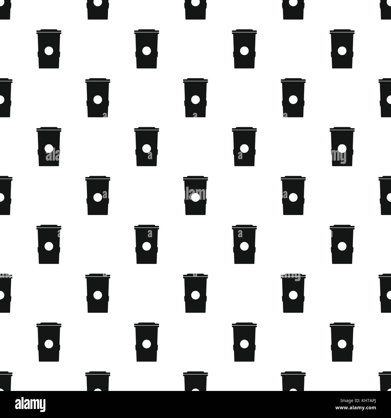 Plastic trash can pattern, simple style Stock Vector Image & Art - Alamy