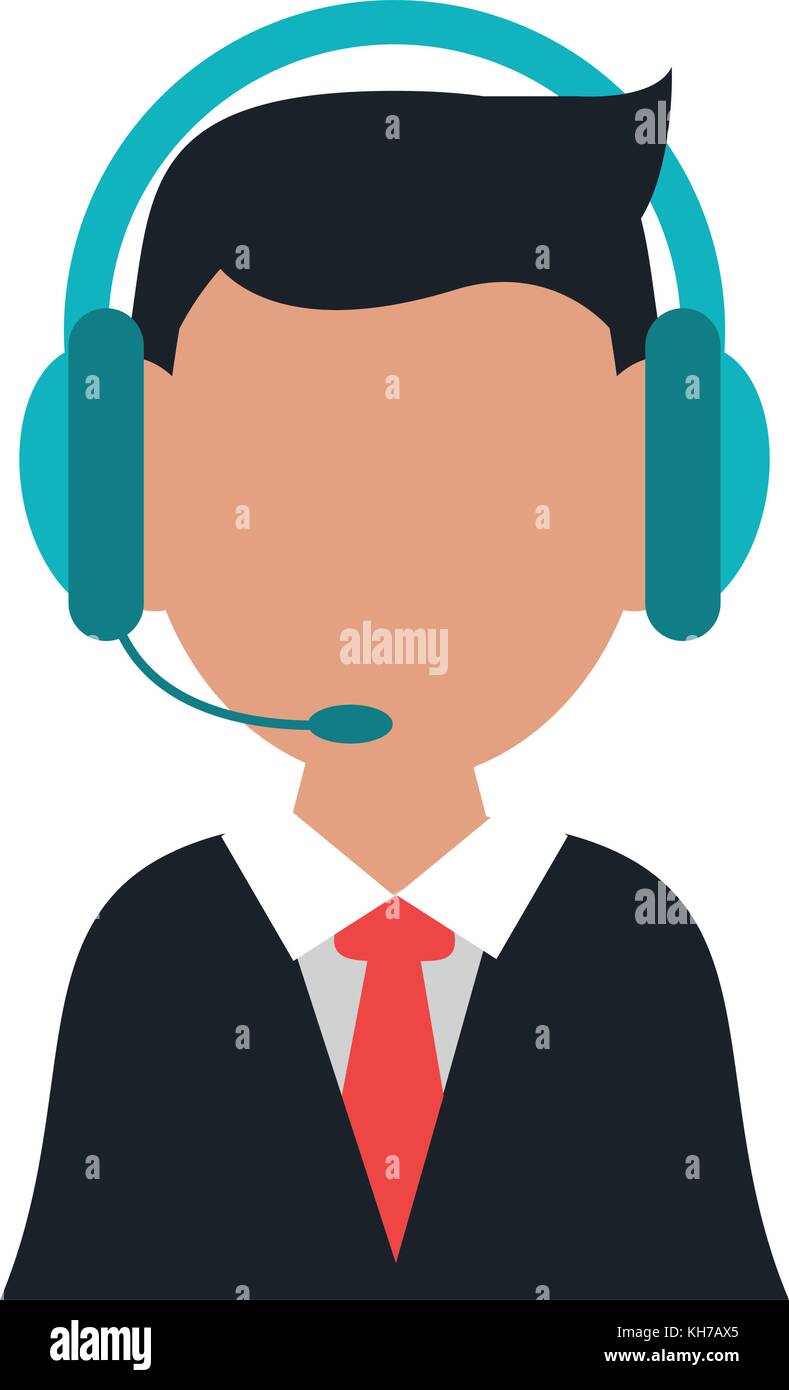 man call center Stock Vector Image & Art - Alamy