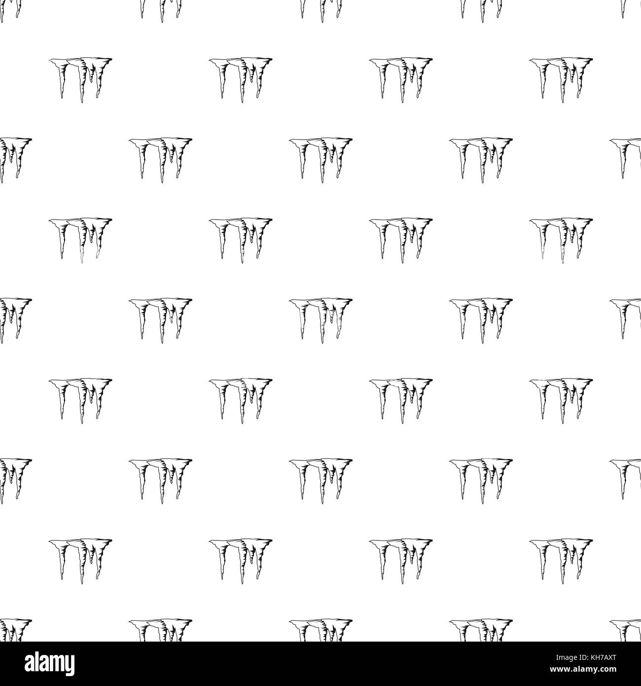 Icicles pattern, simple style Stock Vector Image & Art - Alamy