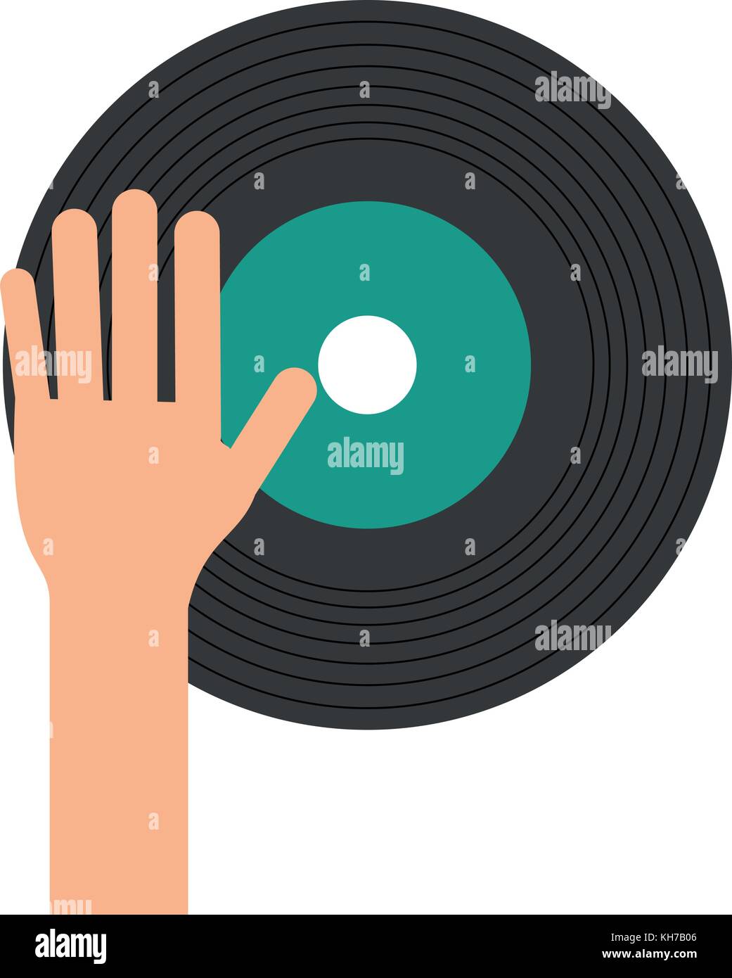 Dj vinyl symbol Stock Vector Image & Art - Alamy