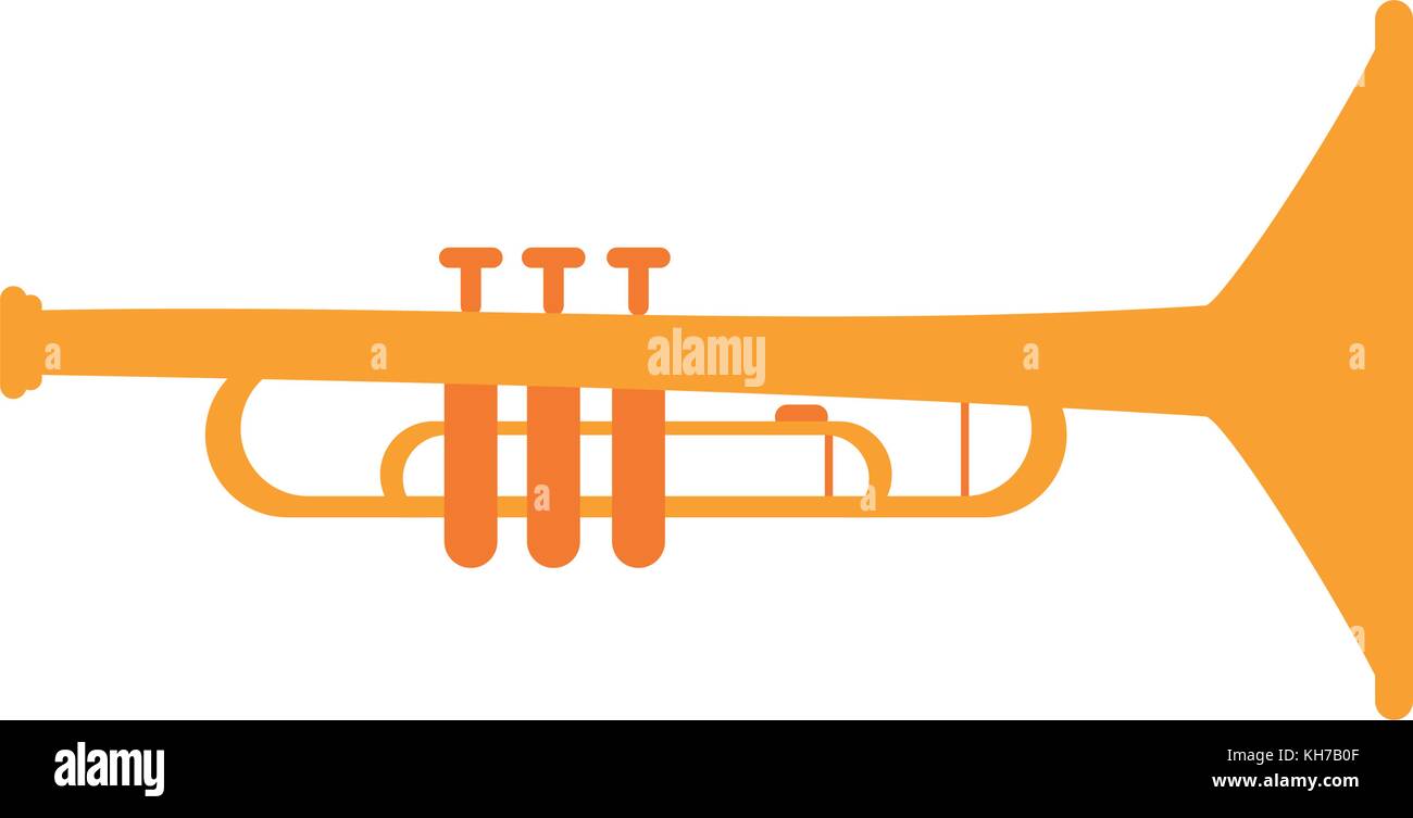 Trumpet music instrument Stock Vector Image & Art - Alamy