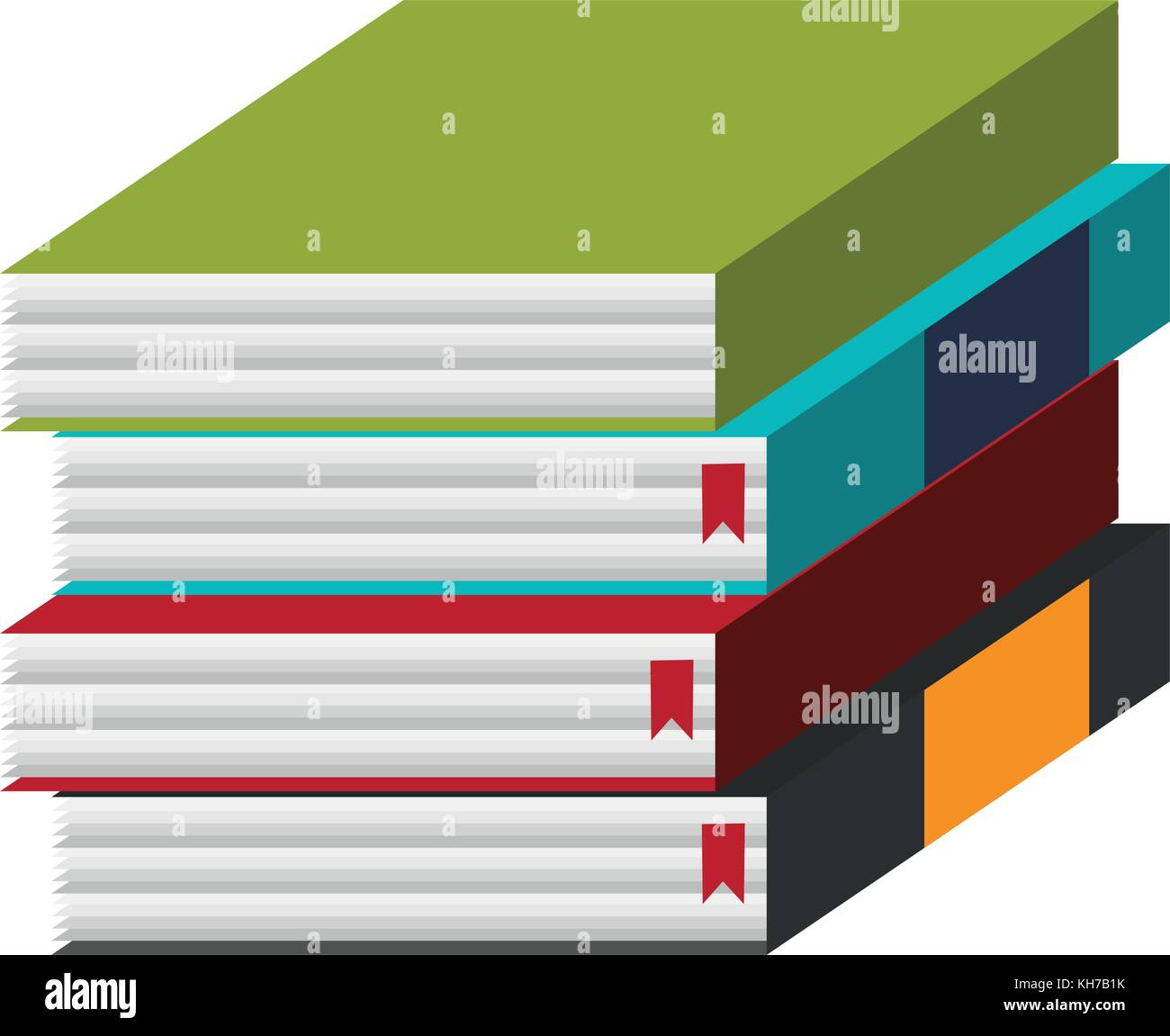 Books piled up Stock Vector Image & Art - Alamy